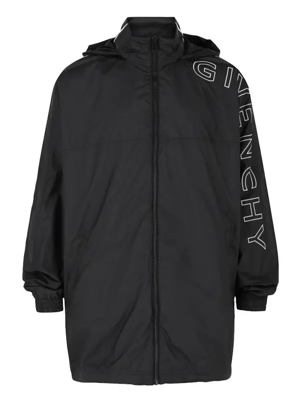 Givenchy Embroidered Logo Windbreaker - Black