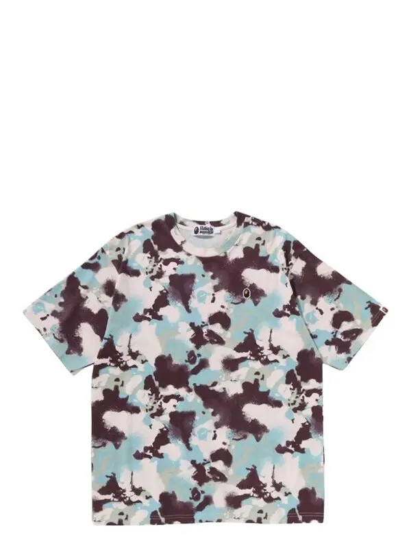 A BATHING APE Map Camo Ape Head One Point Relaxed Fit Tee Shirt - Multicolor