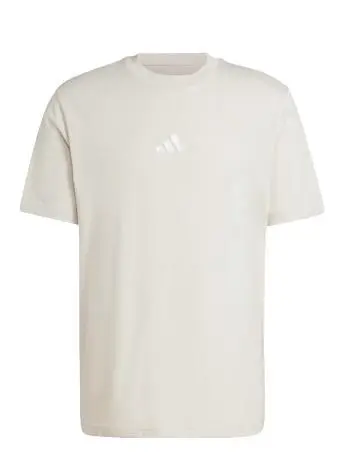 Adidas Essentials Small Logo Single Jersey T-shirt - Wonder Alumina/white