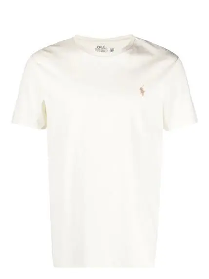 Polo Ralph Lauren Short Sleeve Jersey Knit Crewneck Sweat-shirt T-shirt - Parchment Cream