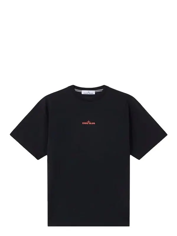 Stone Island Combed Organic Cotton 21002rc T-shirt - Black/red