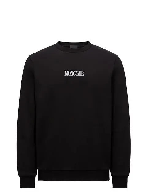 Moncler Logo Printed Sweatshirt - Black