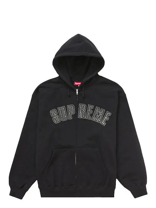 Supreme B.b. Simon Zip-up Hooded Sweatshirt - Black