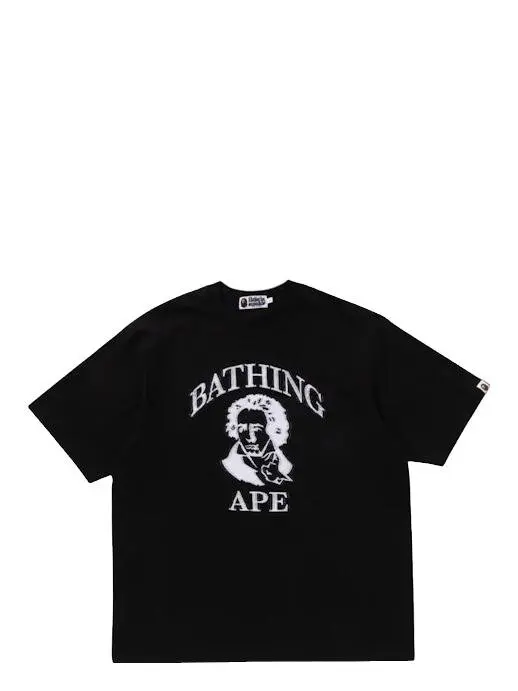 A BATHING APE Beethoven Graphic Relaxed Fit Tee Shirt - Black