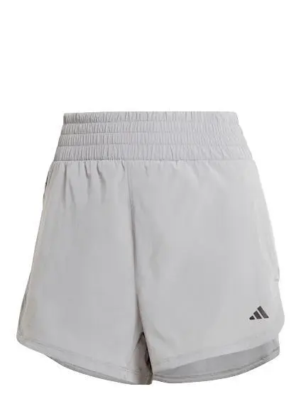 Adidas Pacer Stretchwoven Zipper Pocket Lux Shorts - Grey Three