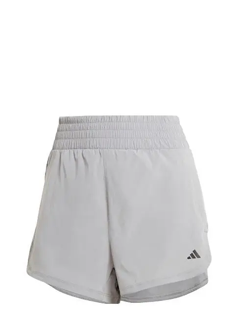 Adidas Pacer Stretchwoven Zipper Pocket Lux Shorts - Grey Three