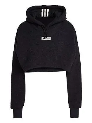 Adidas Cropped Hoodie - Black