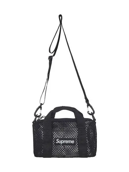 Supreme Mesh Mini Duffle Bag - Black