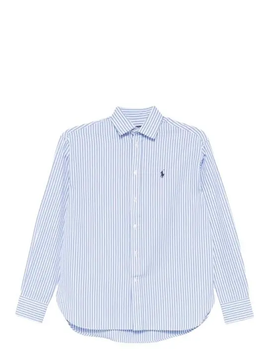 Polo Ralph Lauren 120/2 Yd Ctn Pwls Rmsy Shirt - Cabana Blue/ White