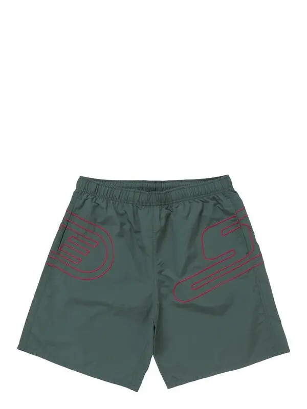 Supreme Big Logo Nylon Short - Green
