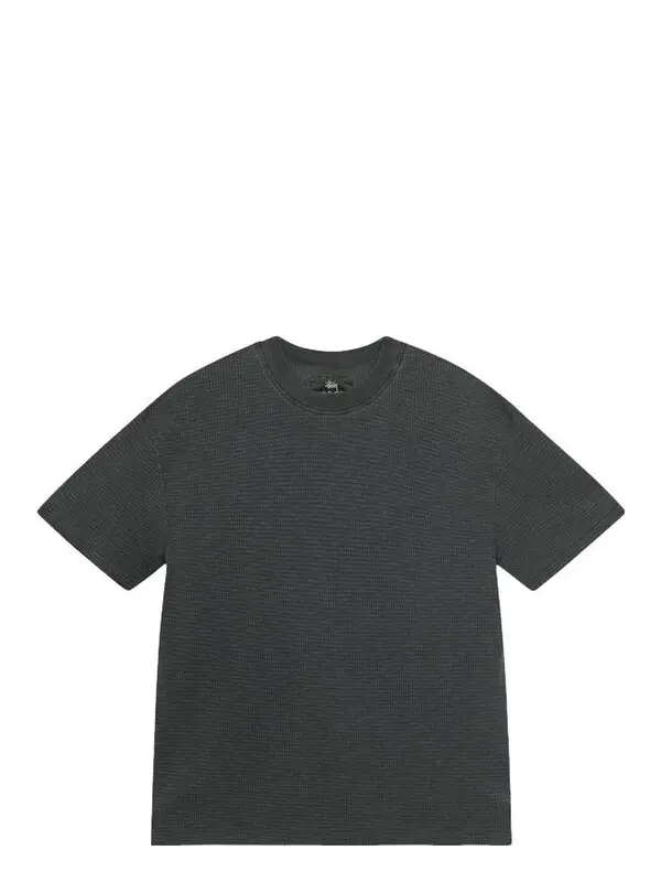 StÜssy Pigment Dyed Short Sleeve Thermal - Faded Black