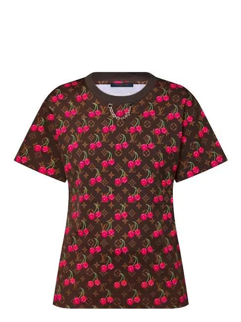 LOUIS VUITTON X Takashi Murakami Cherry T-shirt - Brown