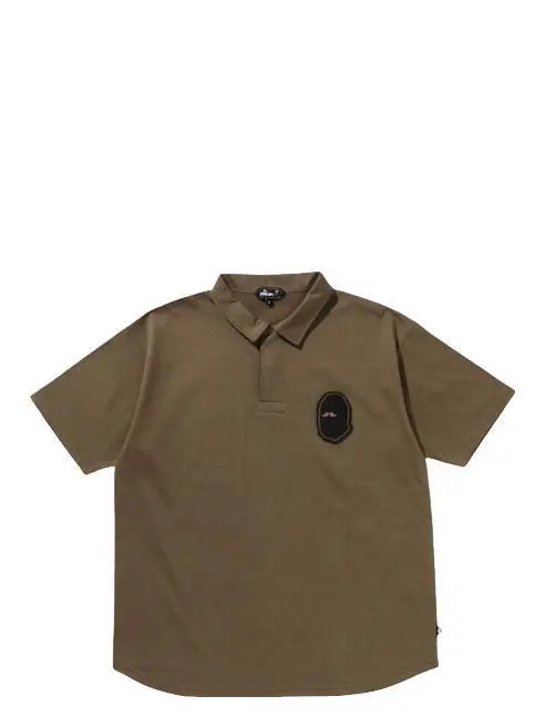 A BATHING APE Military Polo Shirt - Olivedrab Green