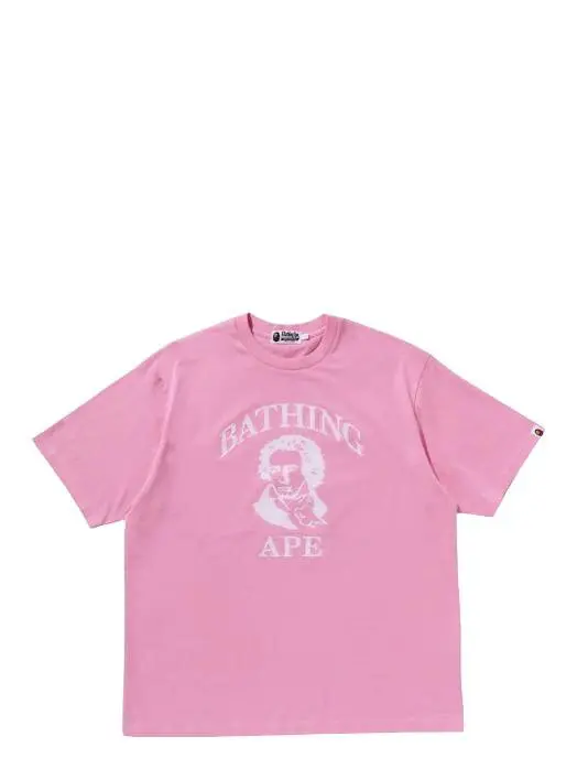 A BATHING APE Beethoven Graphic Relaxed Fit Tee Shirt - Pink