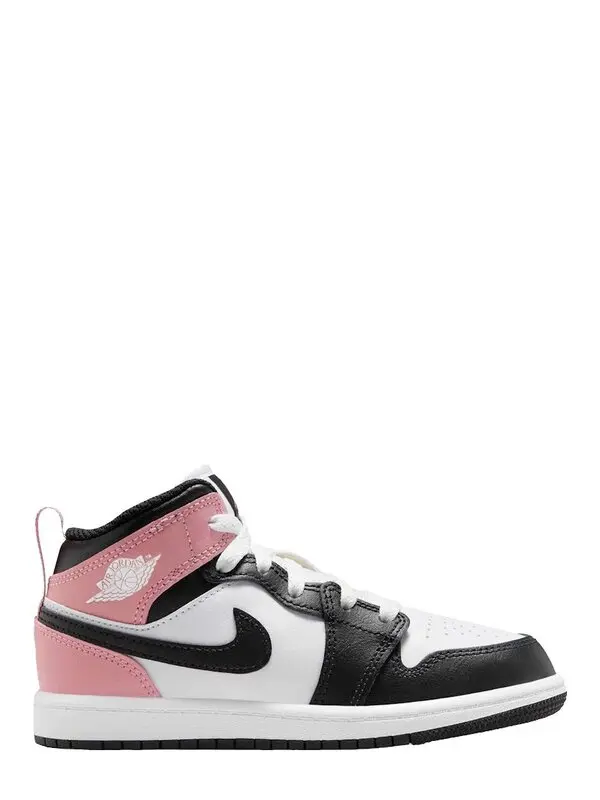 JORDAN 1 Mid Sneakers - White/rust Pink/black