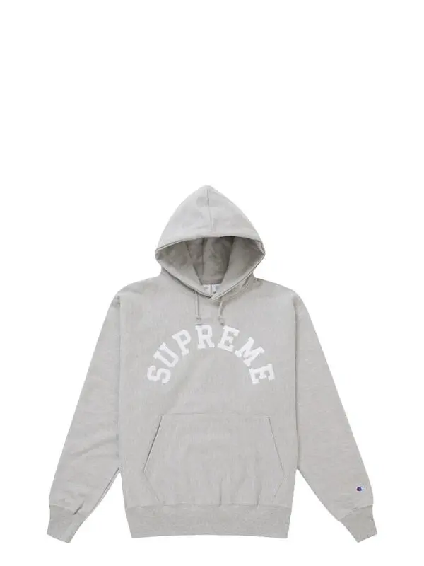 Supreme Champion Hooded Sweatshirt - Heather Grey