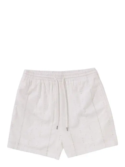 A BATHING APE Embroidered Relaxed Fit Shorts - Ivory