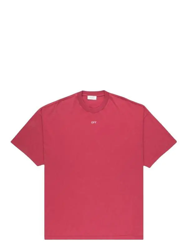 Off-White Bw S.matthew Over Short Sleeve T-shirt - Rio Red
