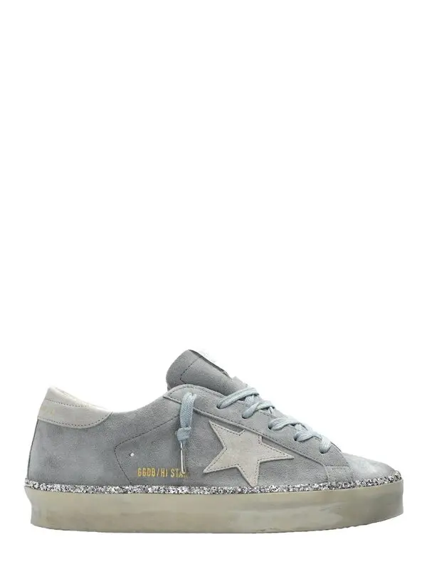 GOLDEN GOOSE Hi Star Sneakers - Quarry/light Blue/light Grey