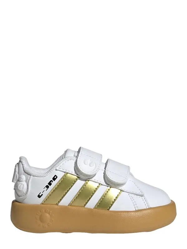 Adidas Grand Court 2.0 Star Wars Sneakers - Cloud White/gold Metallic/preloved Bronze