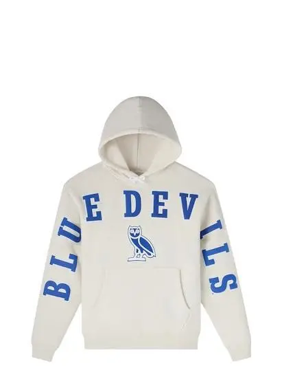 OVO X Ncaa Duke Blue Devils Hoodie - Ash Heather Grey