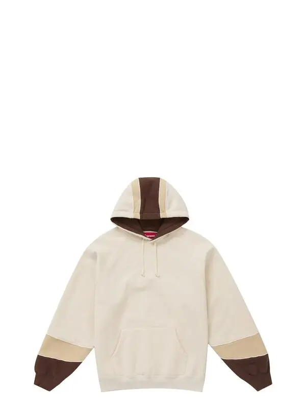 Supreme Paneled Hooded Sweatshirt - Natural