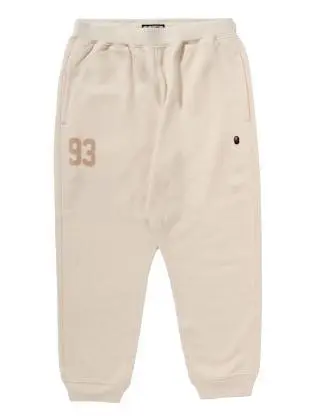 A BATHING APE Mr.bathing Ape Logo Sweat Pants - Ivory