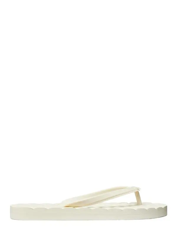 Tory Burch Kira Flip Flops - Ivory/white/off White