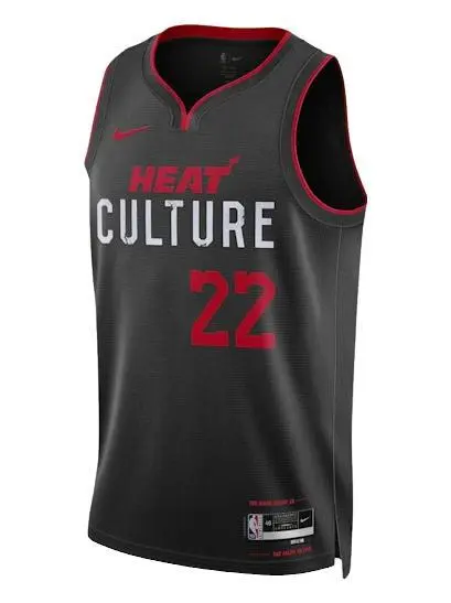 Nike Nba Miami Heat Jimmy Butler Drifit City Edition 23/24 Swingman Jersey - Black