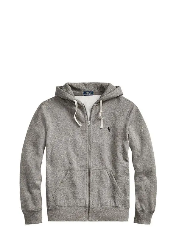 Polo Ralph Lauren Fleece Full-zip Hoodie - Ash Grey Heather