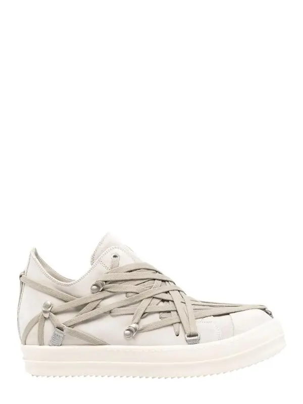 Rick Owens Megalaced Low-top Sneakers - Dinge/milk