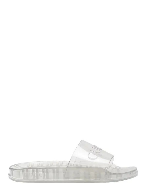 Gucci Pursuit Rubber Slides - Clear
