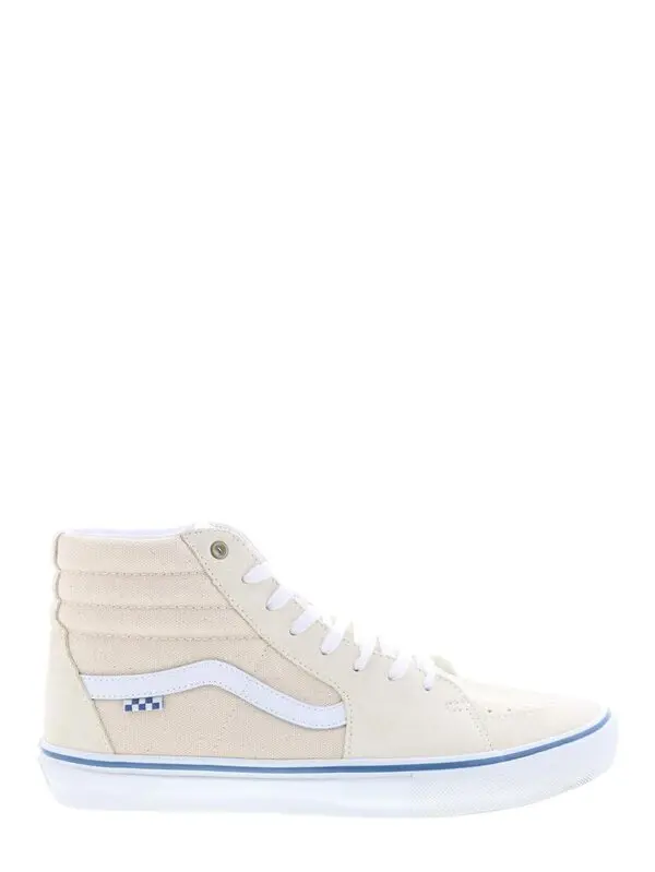 VANS Skate Sk8-hi Raw Canvas Sneakers - Classic White