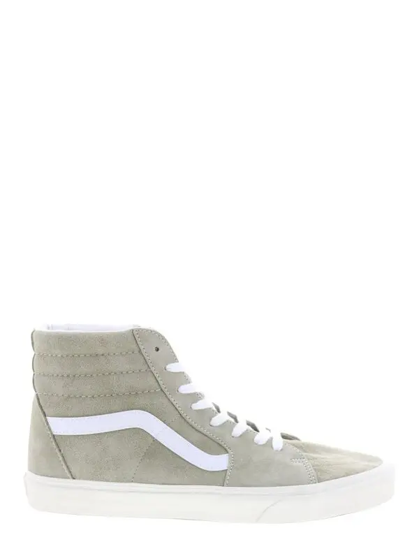 VANS Sk8-hi Pig Suede Sneakers - Moss Grey/snow White