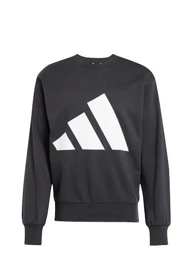 Adidas Essentials Big Logo French Terry Sweatshirt - Black/white