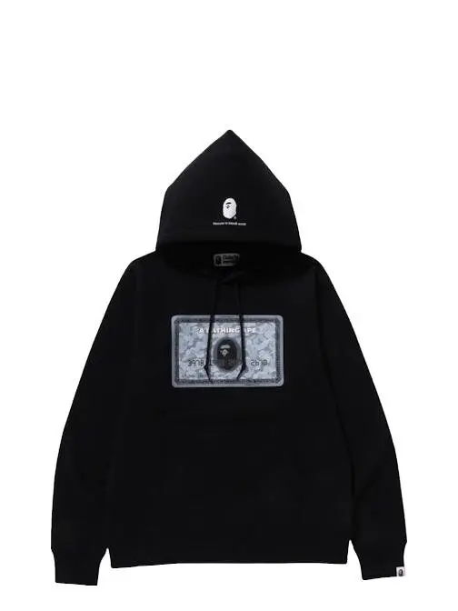 BAPE Pullover Hoodie - Black/silver