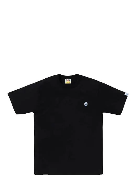 A BATHING APE Abc Camo One Point Tee Shirt - Black/blue