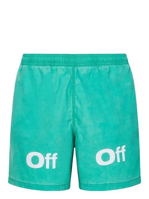 Off-White Bounce Off Sunset Swimshort - Green