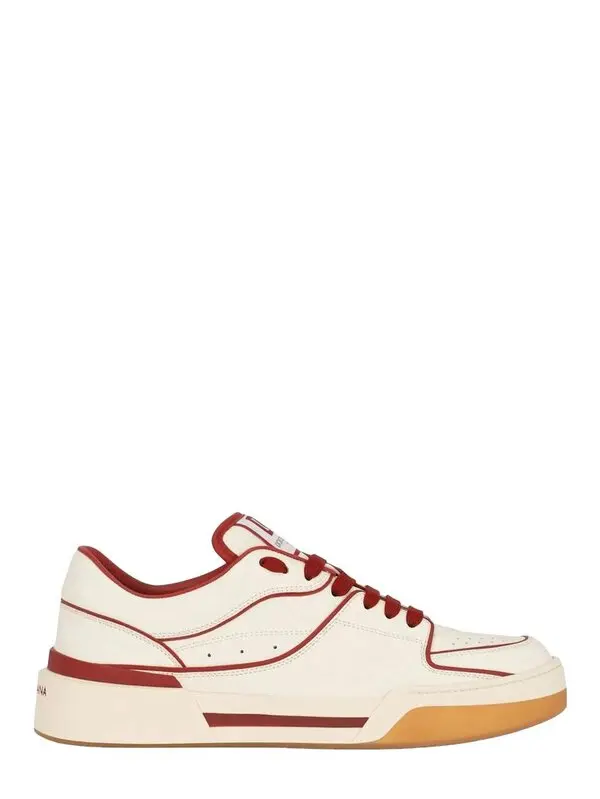 Dolce & Gabbana Low Top Sneakers - Ivory/red