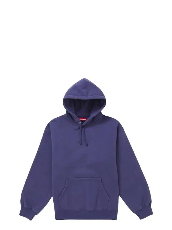 Supreme Hooded Sweatshirt - Washed Navy Blue
