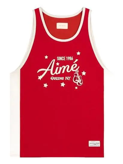 Aimé Leon Dore Sparring Tank Top - Equestrian Red