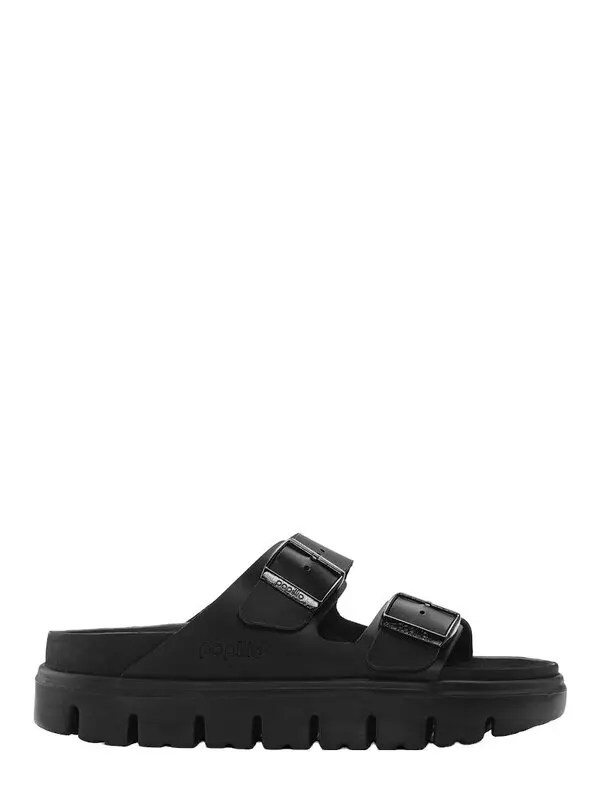 BIRKENSTOCK Arizona Chunky Leather Sandals - Black