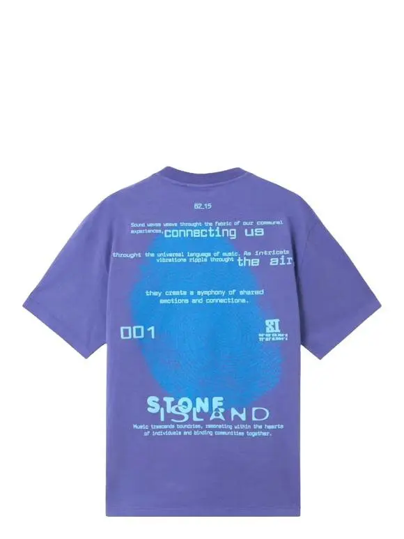Stone Island Combed Organic Cotton Jersey T-shirt - Lavender