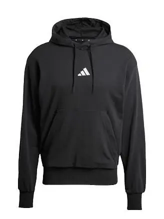Adidas Essentials Feelcozy French Terry Hoodie - Black/white