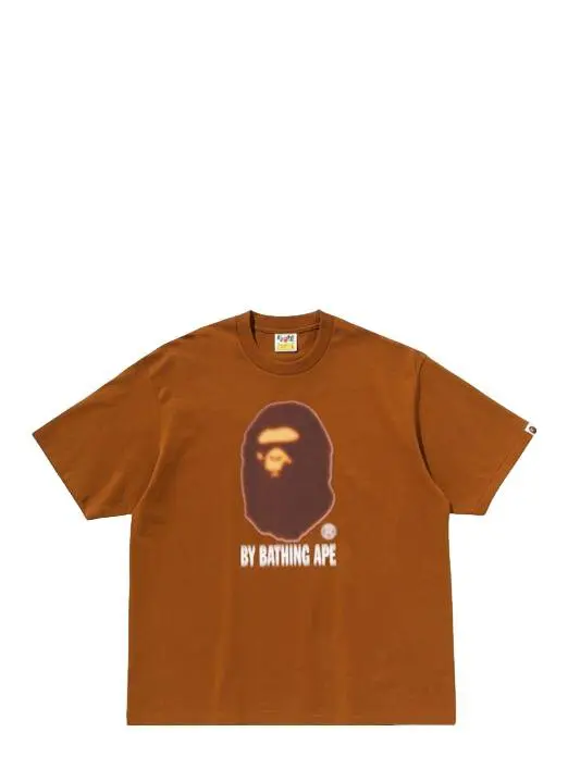 A BATHING APE Blur Bathing Ape Relaxed Fit Tee Shirt - Beige