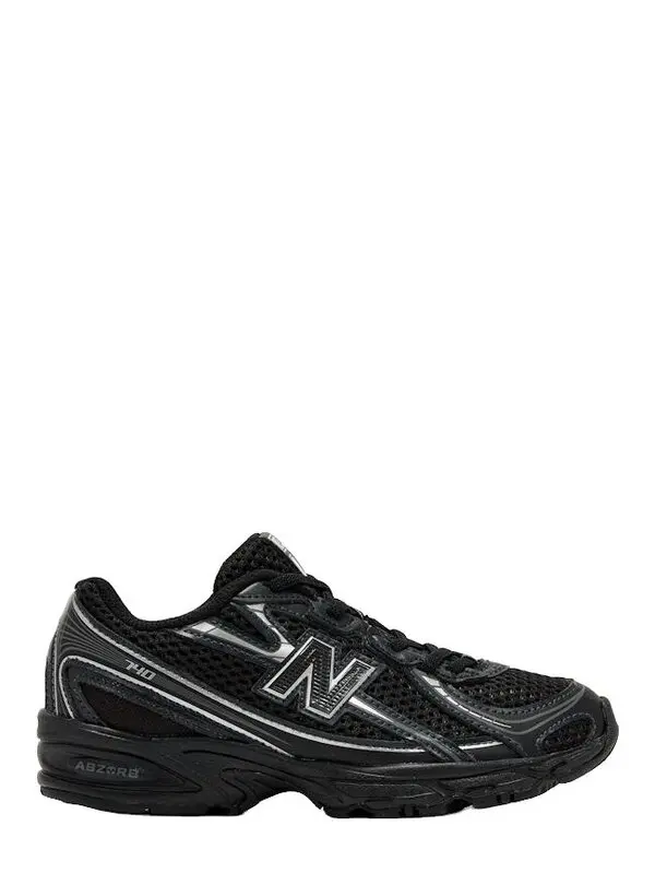 NEW BALANCE 740 Bungee Lace Sneaker - Black/grey/silver