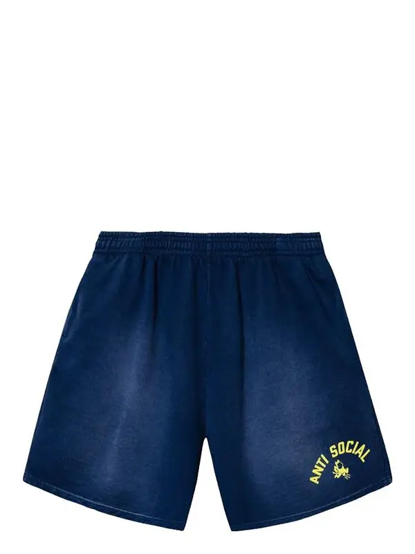 ANTI SOCIAL SOCIAL CLUB Devils Playground Vintage Wash Shorts - Navy Blue