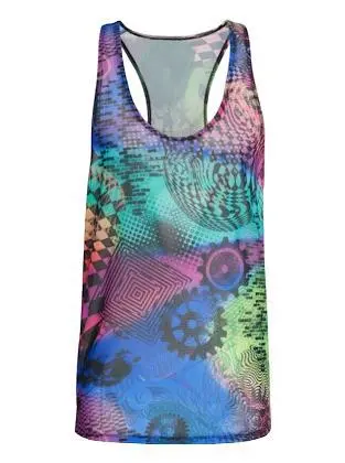 Adidas X Jeremy Scott Allover Print Tank Top - Multicolor/semi Lucid Fuchsia/active Purple