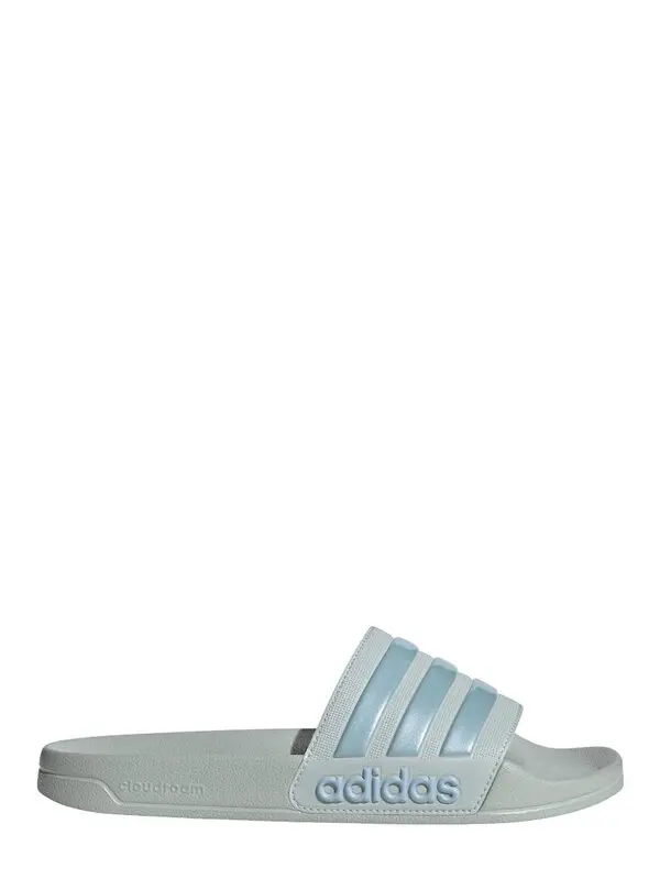 Adidas Adilette Shower Slides - Wonder Silver/magic Grey Met/wonder Blue