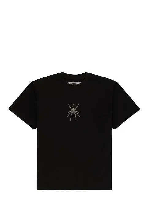SP5DER Tm Rhinestone Tee Shirt - Black